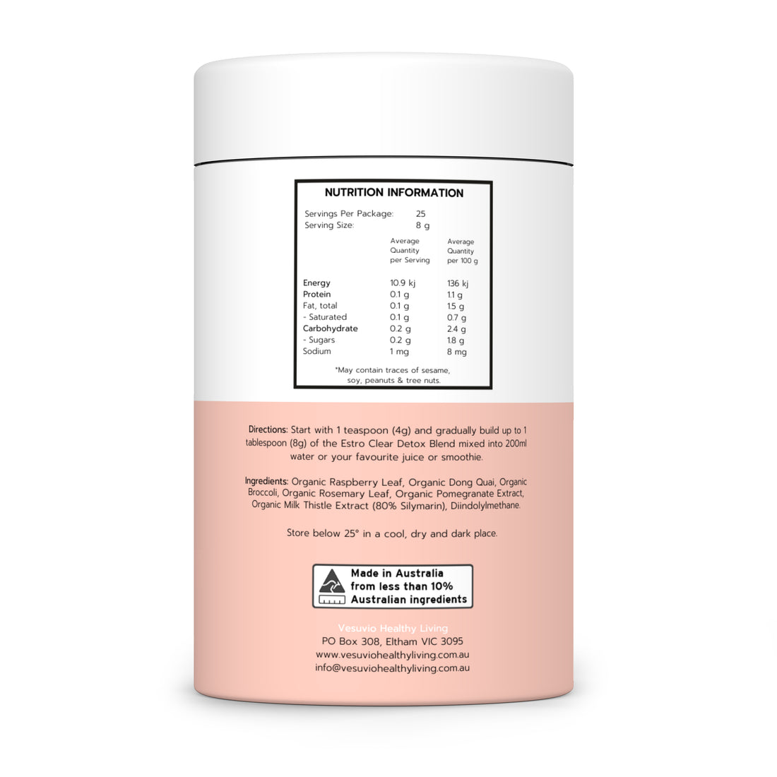 Estro Clear Detox Blend – Vesuvio Healthy Living